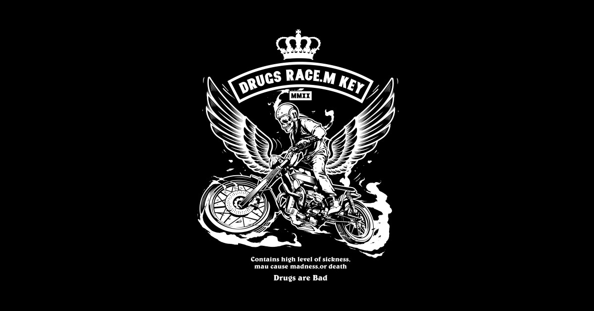 Drugs Race Mkey - Drugs R Bad - Sticker | TeePublic