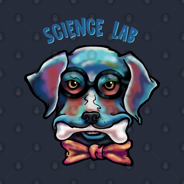 Science Lab Dog - Science Lab - T-Shirt | TeePublic