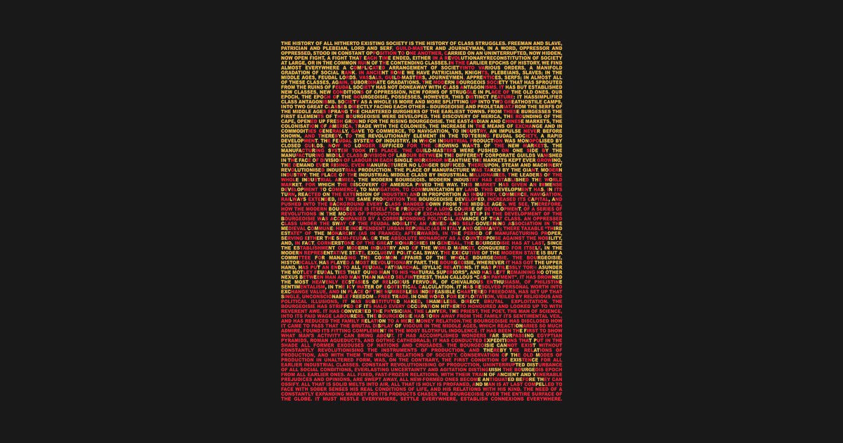 Karl Marx Communist manifesto text words pixel art - Retro Communism ...