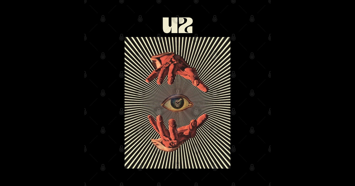 Hand Eyes U2 - U2 - Sticker | TeePublic