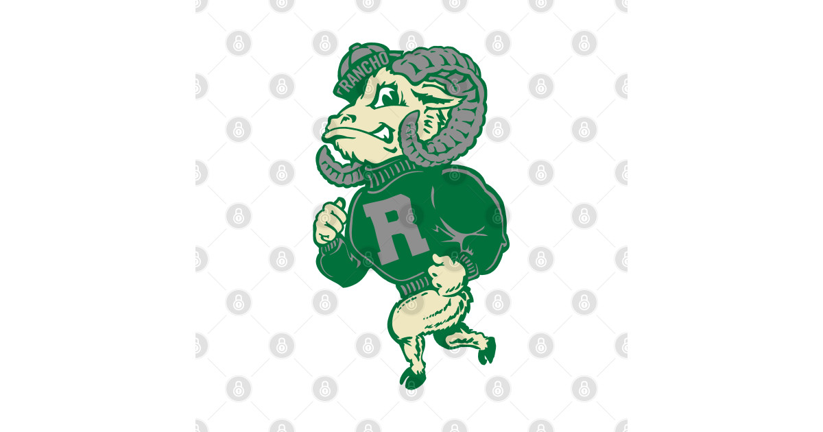 Rancho High School - Las Vegas - Vintage Ram mascot - Rancho High ...