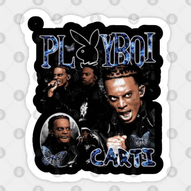 Carti Vintage Bootleg - Rapper - Sticker | TeePublic
