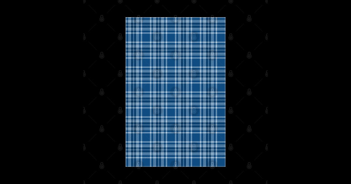 classic blue plaid - Classic Blue - Sticker | TeePublic