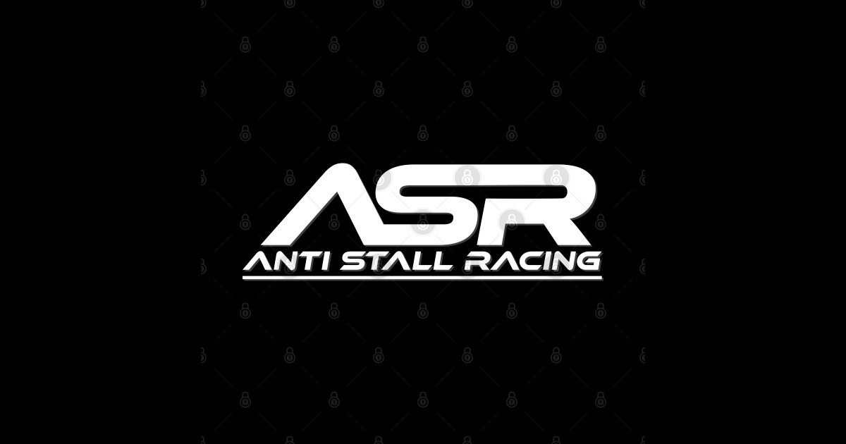 Anti Stall Racing Logo - White - Racing - Sticker | TeePublic