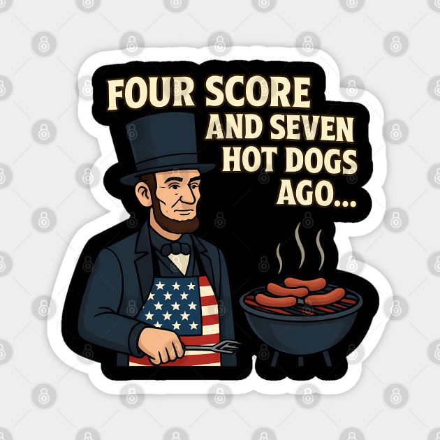 Abraham Lincoln Hot Dog Meme – Funny 4th of July BBQ America Design ...