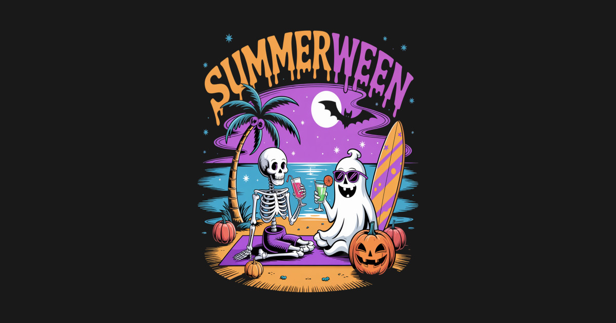 Summerween Skeleton Ghost Beach - Summerween Skeleton Ghost Beach - T ...