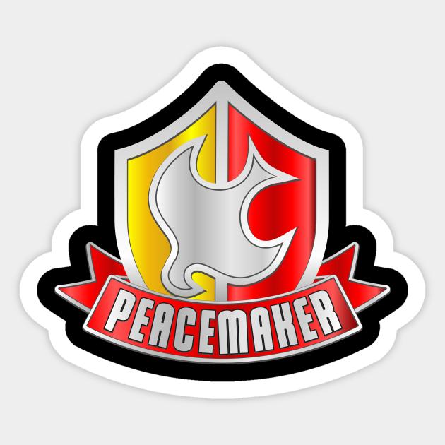 Peacemaker Shield - Peacemaker - Sticker | TeePublic