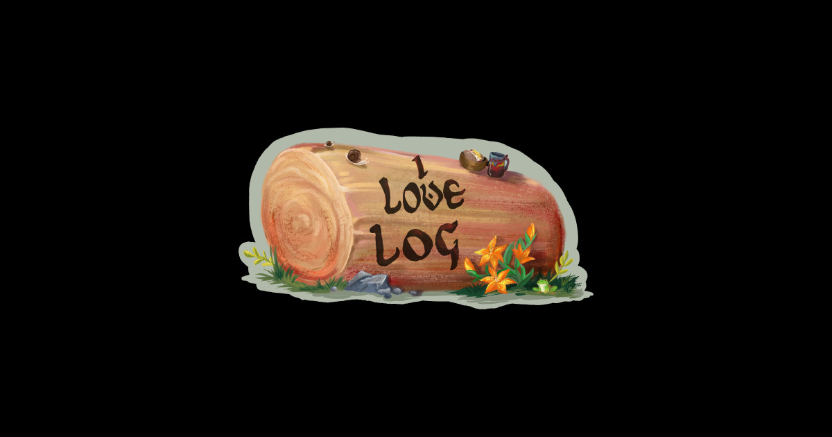 I love LOG - Free - Sticker | TeePublic