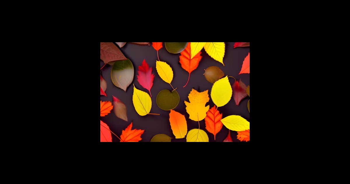 Autumn Leaves Background Digital Illustration Art - Autumn Leaves ...