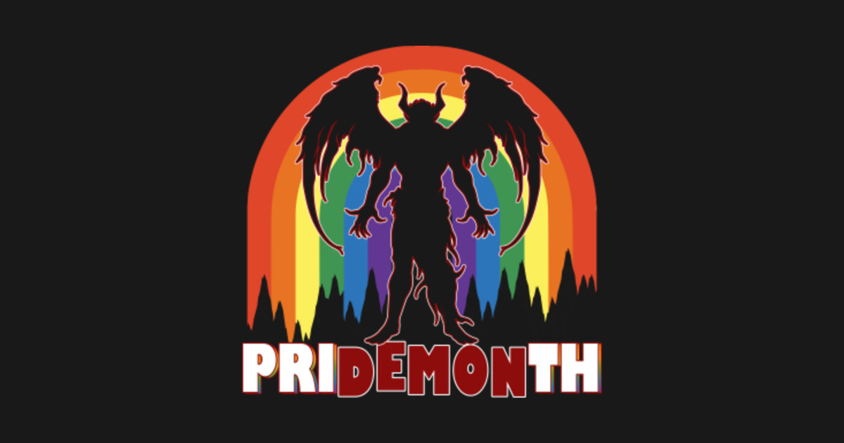 Pride Month Demon Pridemonth Demon Rainbow Cool LGBT - Pride Month ...