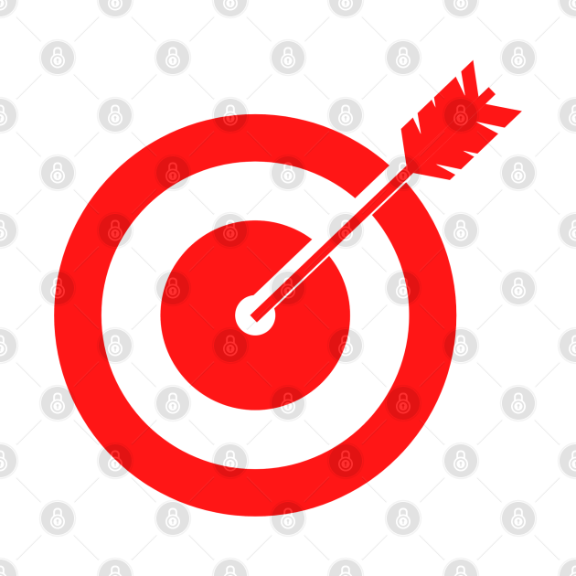 red target design - Red Target Design - T-Shirt | TeePublic