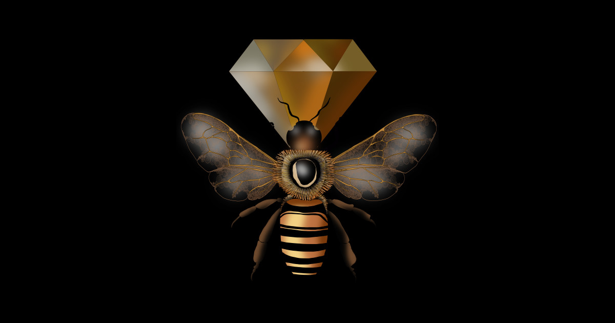 Golden- Queen Bee - Bee - Posters and Art Prints | TeePublic