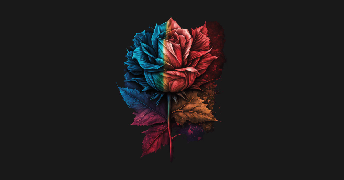 A rose in the colors of the Canadian flag canada - A Rose In The Colors ...