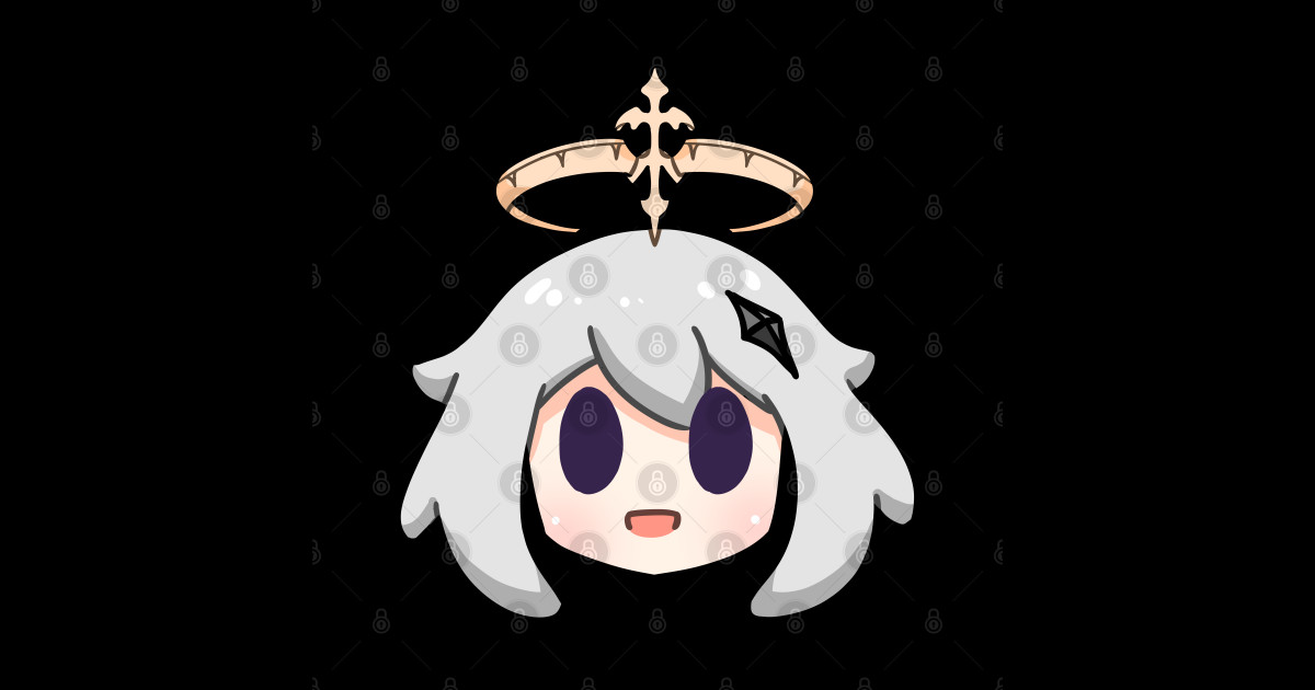 Genshin impact paimon chibi head - Paimon - Sticker | TeePublic