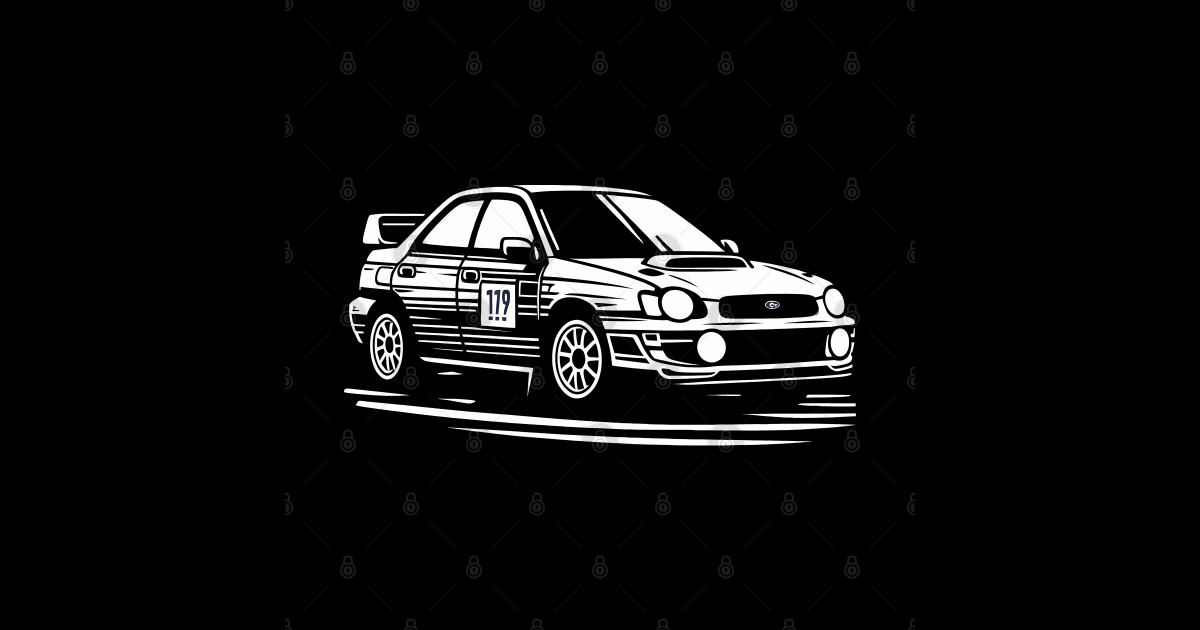 Subaru Impreza STI Rally Car - Subaru Impreza Wrx Sti - Sticker | TeePublic