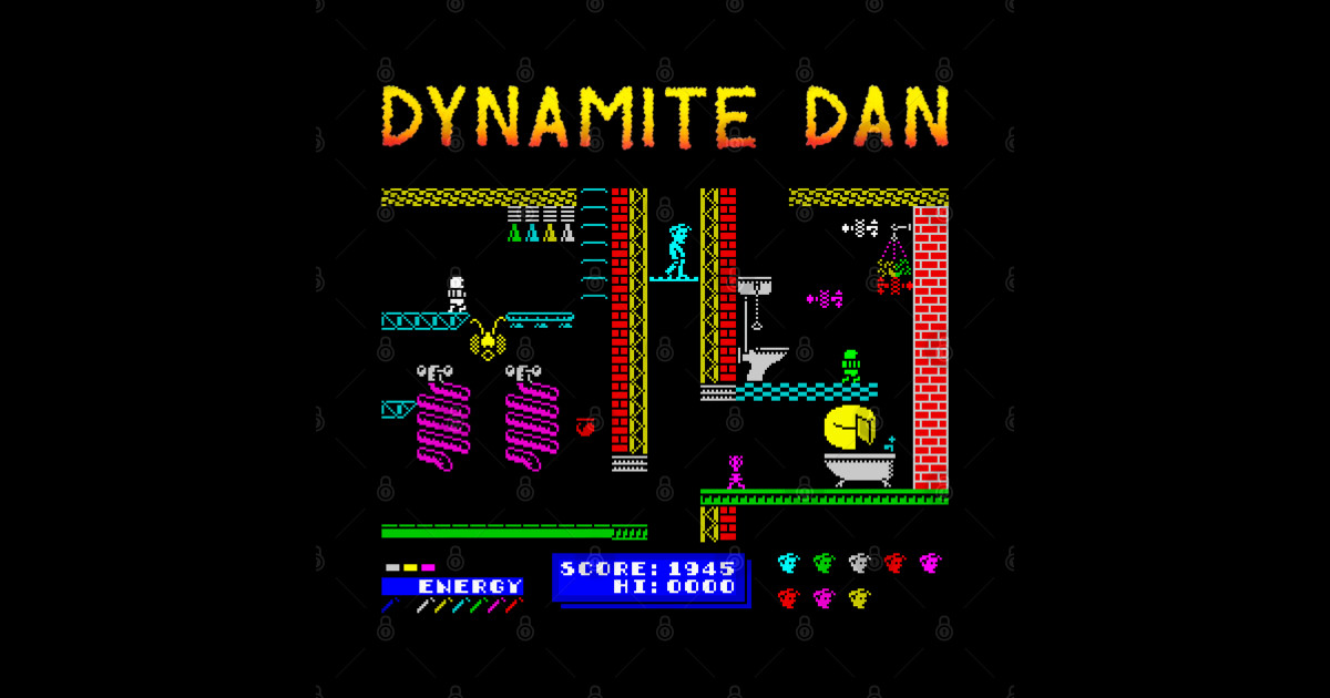 Mod.3 Arcade Dynamite Dan Video Game - Arcade Dynamite Dan - Posters ...