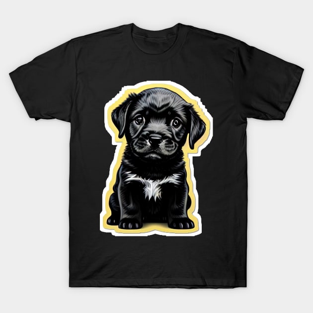 Adorable Little Black Labrador Retriever Puppy - Black Labrador - T ...