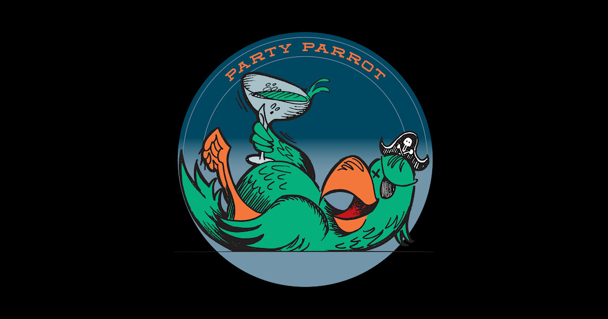 Party Parrot - Parrot - Sticker | TeePublic