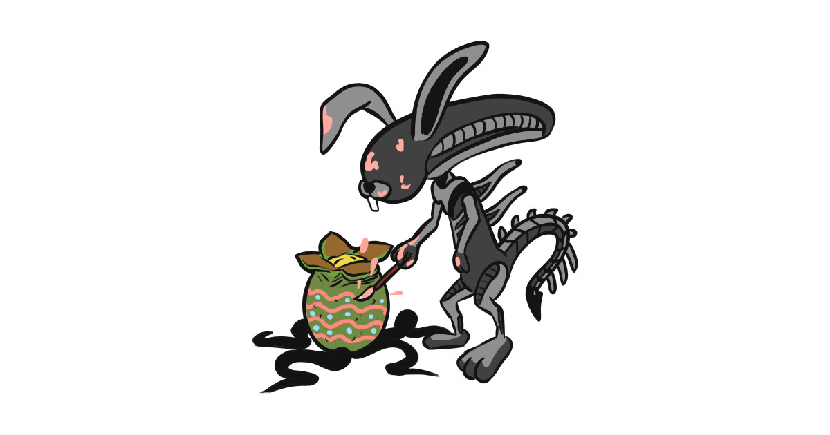 Alien easter bunny - Alien - T-Shirt | TeePublic