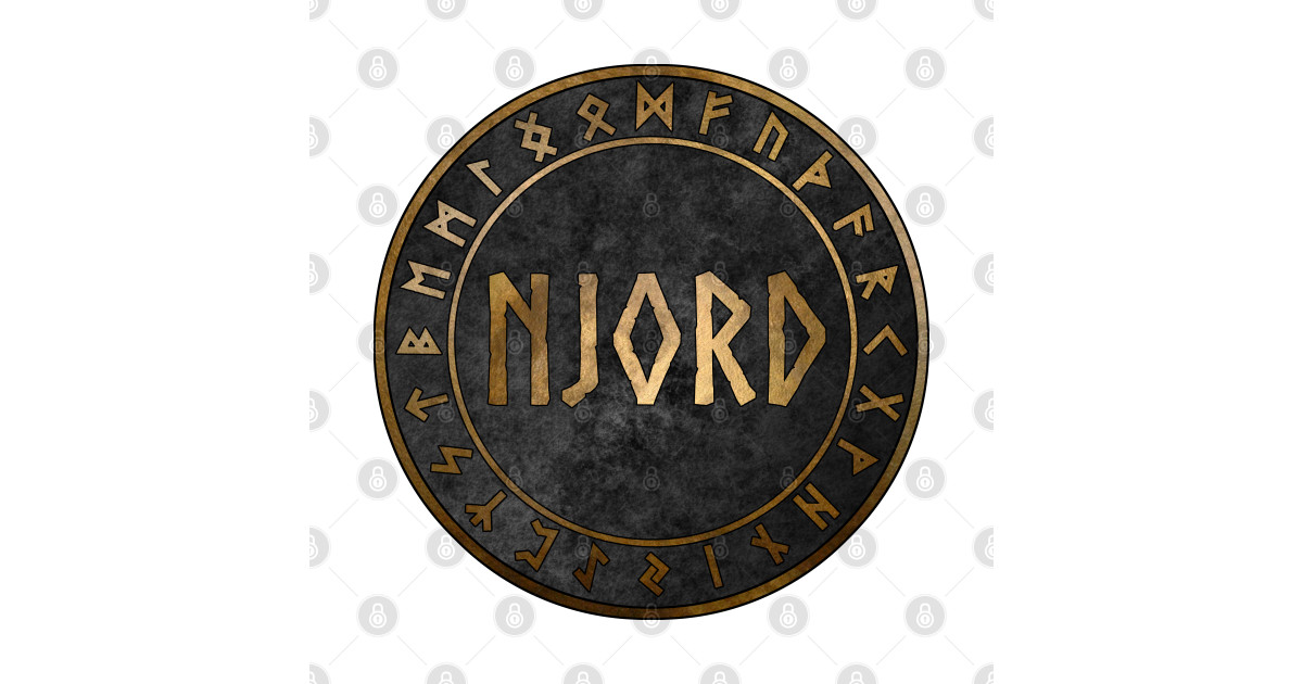 Njord Norse God of the Sea Viking Runes - Njord - T-Shirt | TeePublic