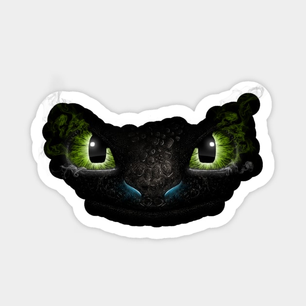 Shadow Fury - Night Fury - Sticker | TeePublic