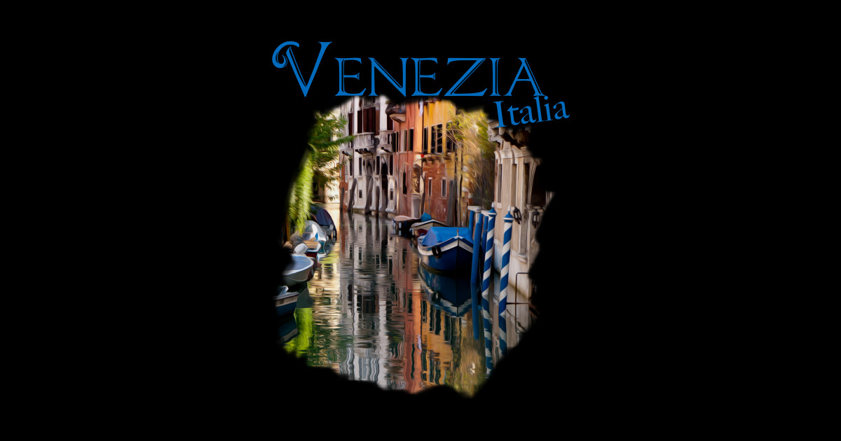 Venezia, Italia: Colourful Canal - Venezia - Sticker | TeePublic