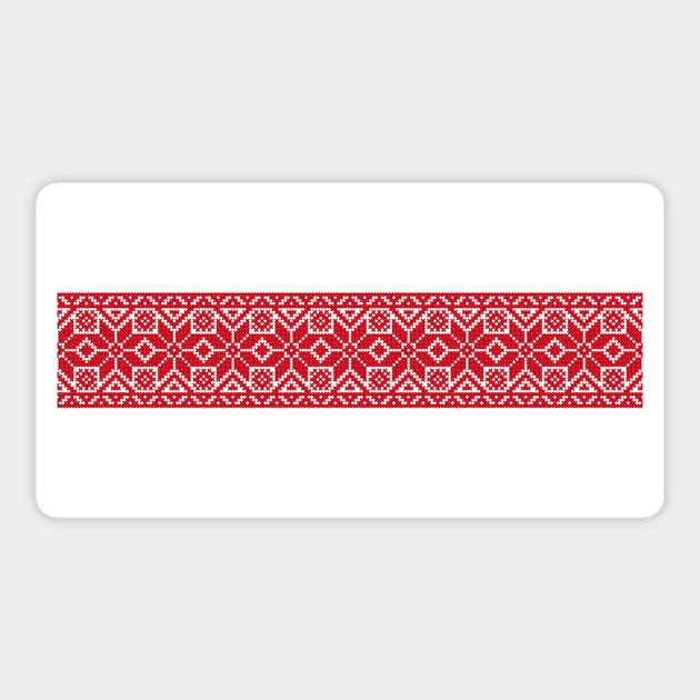 flag with red border