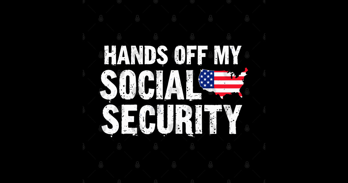 Hands Off my social security Protest Usa Flag - Hands Off - Sticker ...