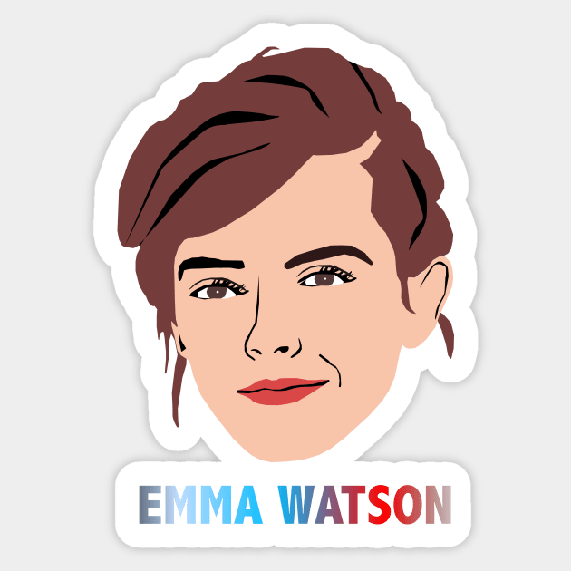 Emma Watson illustration - Actress - Sticker | TeePublic