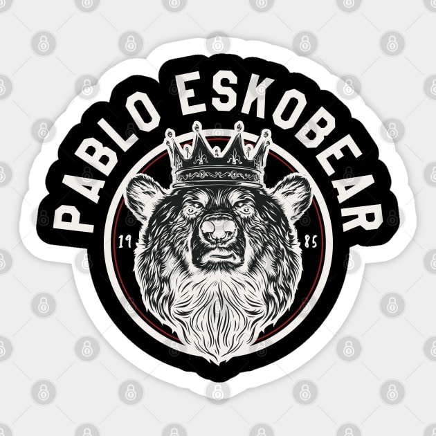 Cocaine Bear, Pablo Eskobear - Cocaine Bear - Sticker | TeePublic