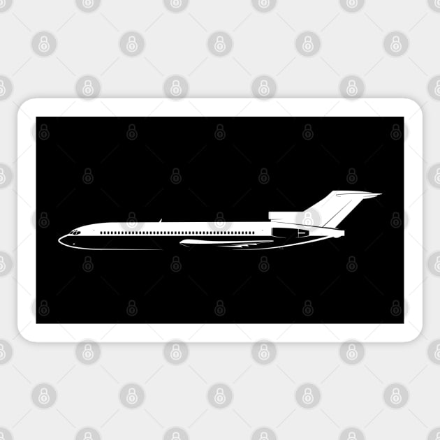 Boeing 727-200 Silhouette - 727 - Sticker | TeePublic