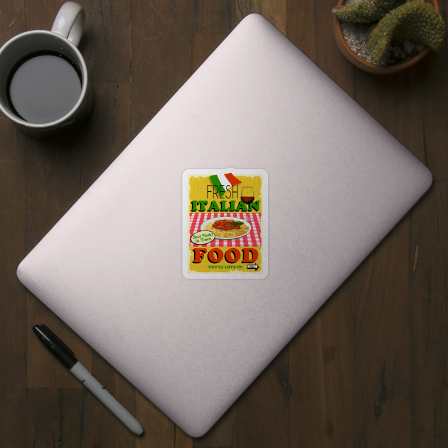 Italian Food - Italian Food - Sticker | TeePublic