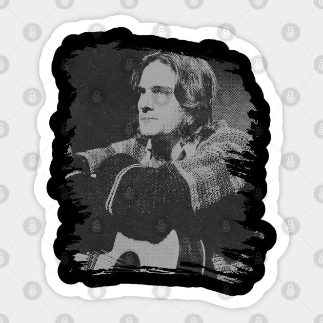James taylor // Retro poster - James Taylor - Sticker | TeePublic