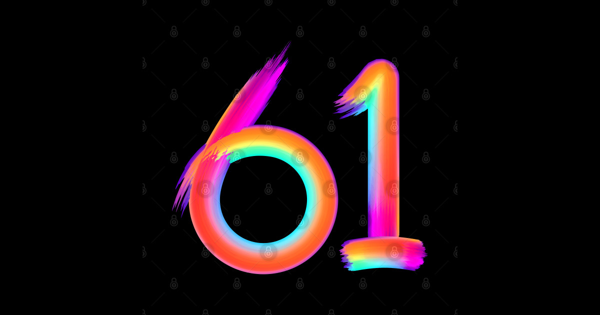 brushed 61 - 61 - Sticker | TeePublic