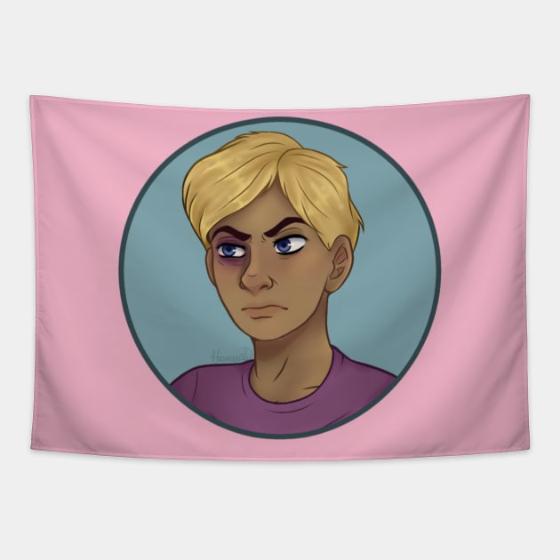 Travis Phelps - Sally Face Fanart [1] - Sally Face - Tapestry | TeePublic