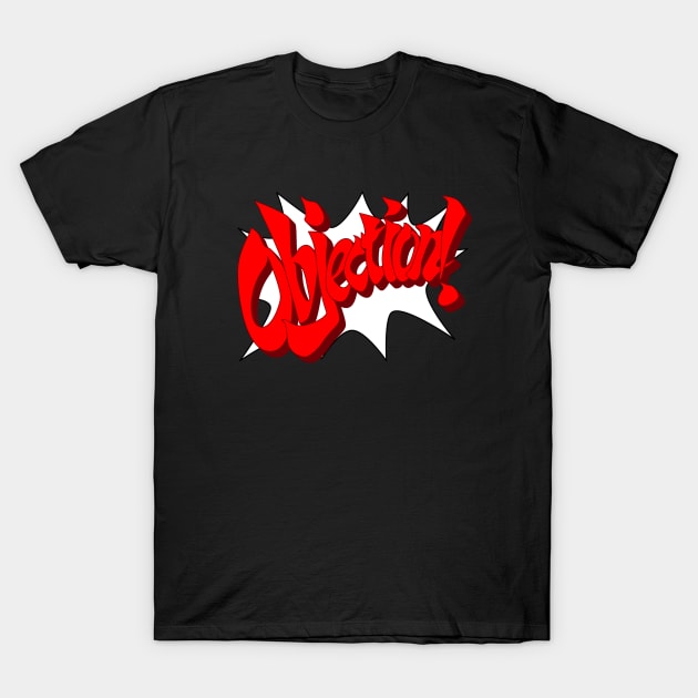 Objection !! - Phoenix Wright - T-Shirt | TeePublic