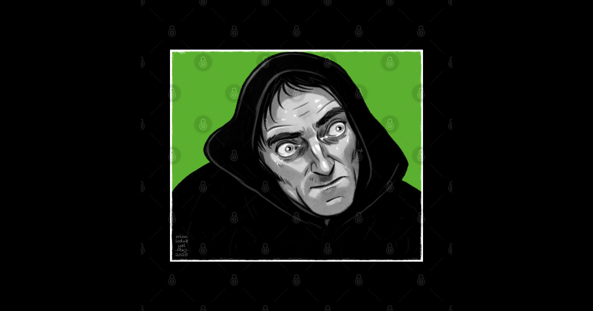Young Frankenstein Igor Drawing with Pop Art Green Background - Young ...