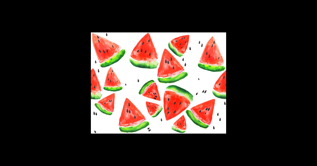 Watercolor Watermelons - Watercolor - Sticker | TeePublic