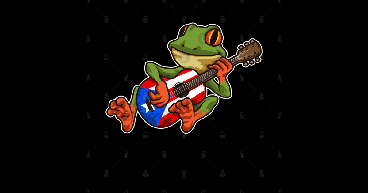 Frog with Guitar Country Toads Take me Home - Frog - Sticker | TeePublic