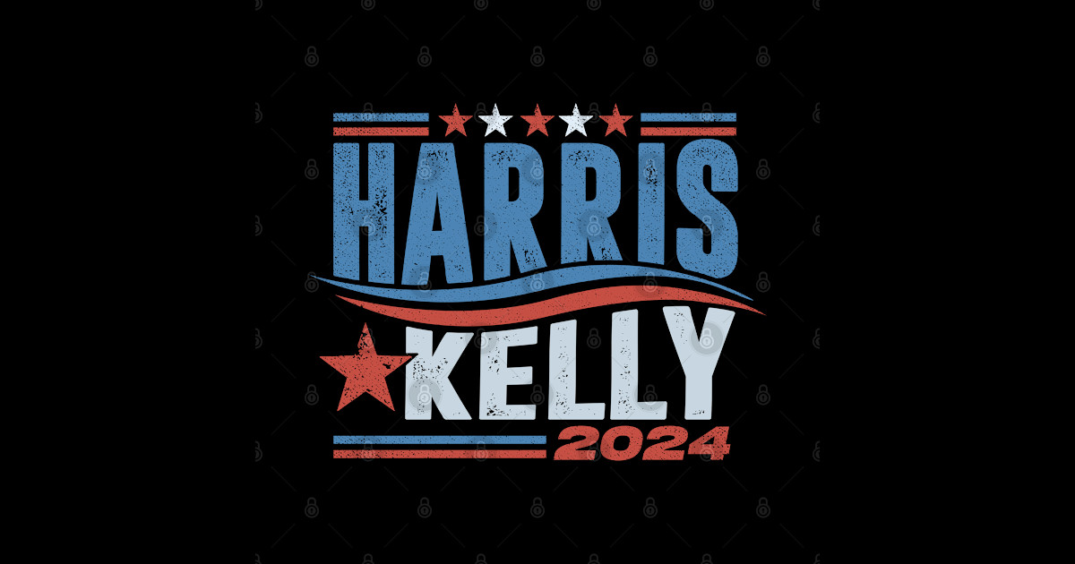 KAMALA HARRIS KELLY 2024 - Harris Kelly - Sticker | TeePublic
