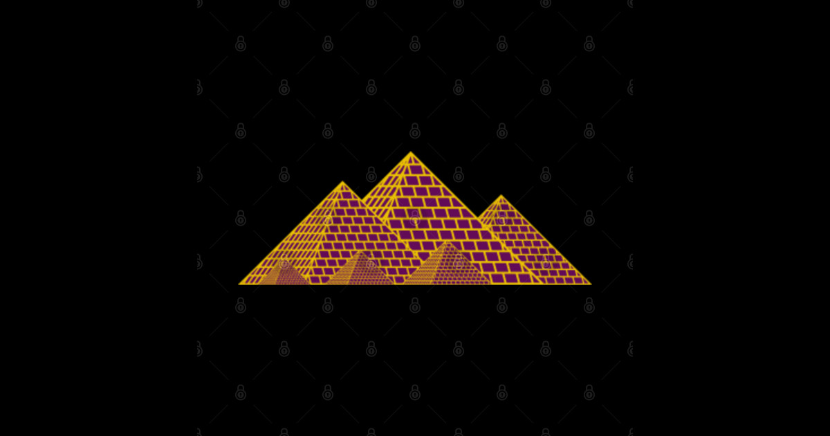 Pyramids of Egypt (purple) - Pyramids - Sticker | TeePublic
