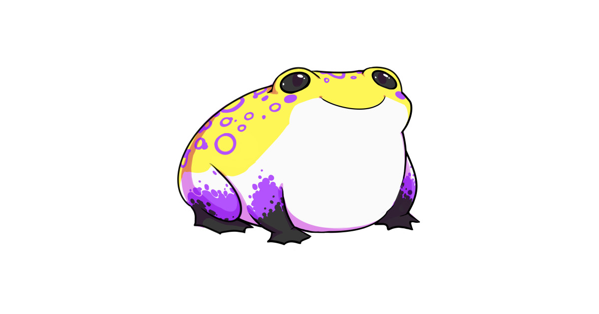 NONBINARY PRIDE FROG - Nonbinary - Hoodie | TeePublic