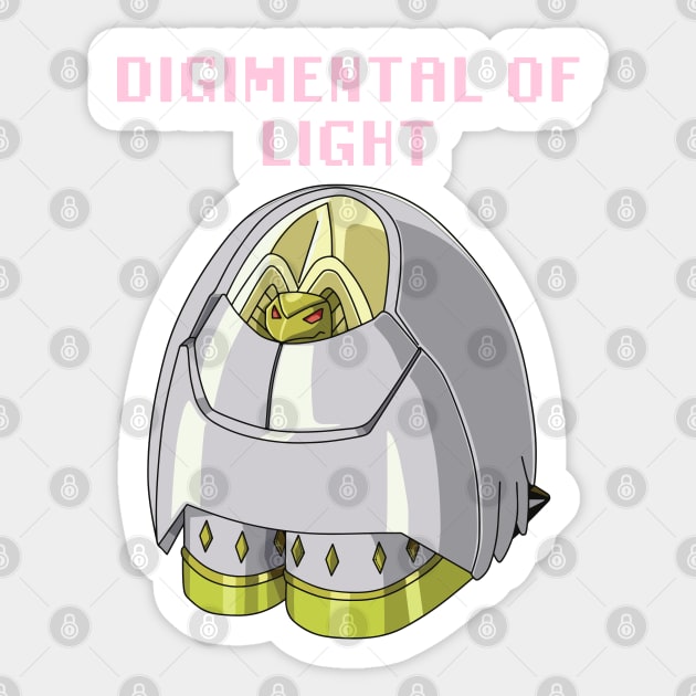 Digimental of Light - Digimon - Sticker | TeePublic