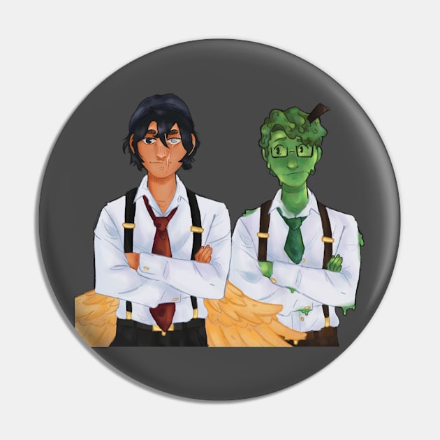 Quackity and Slimecicle - Quackity - Pin | TeePublic