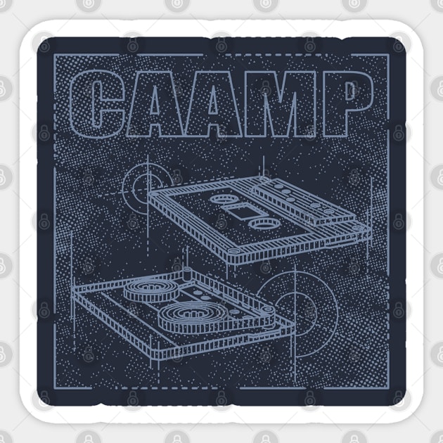 CAAMP Technical Drawing - Musician - Sticker | TeePublic