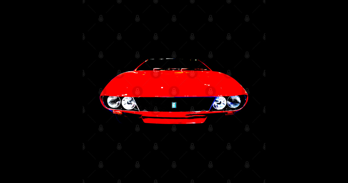 De Tomaso Mangusta 1960s Italian classic car red - De Tomaso - Sticker ...