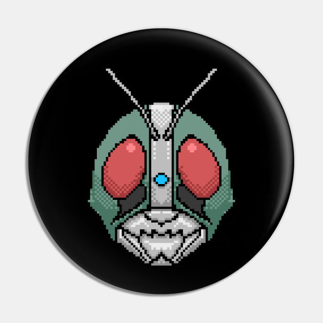 Kamen Rider 8 Bit - Kamen Rider - Pin | TeePublic