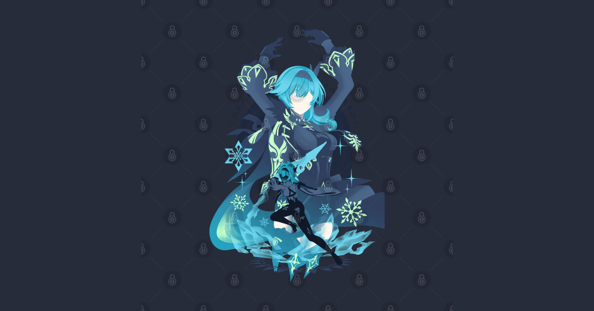 Eula Dance of the Shimmering Wave - Genshin Impact - T-Shirt | TeePublic