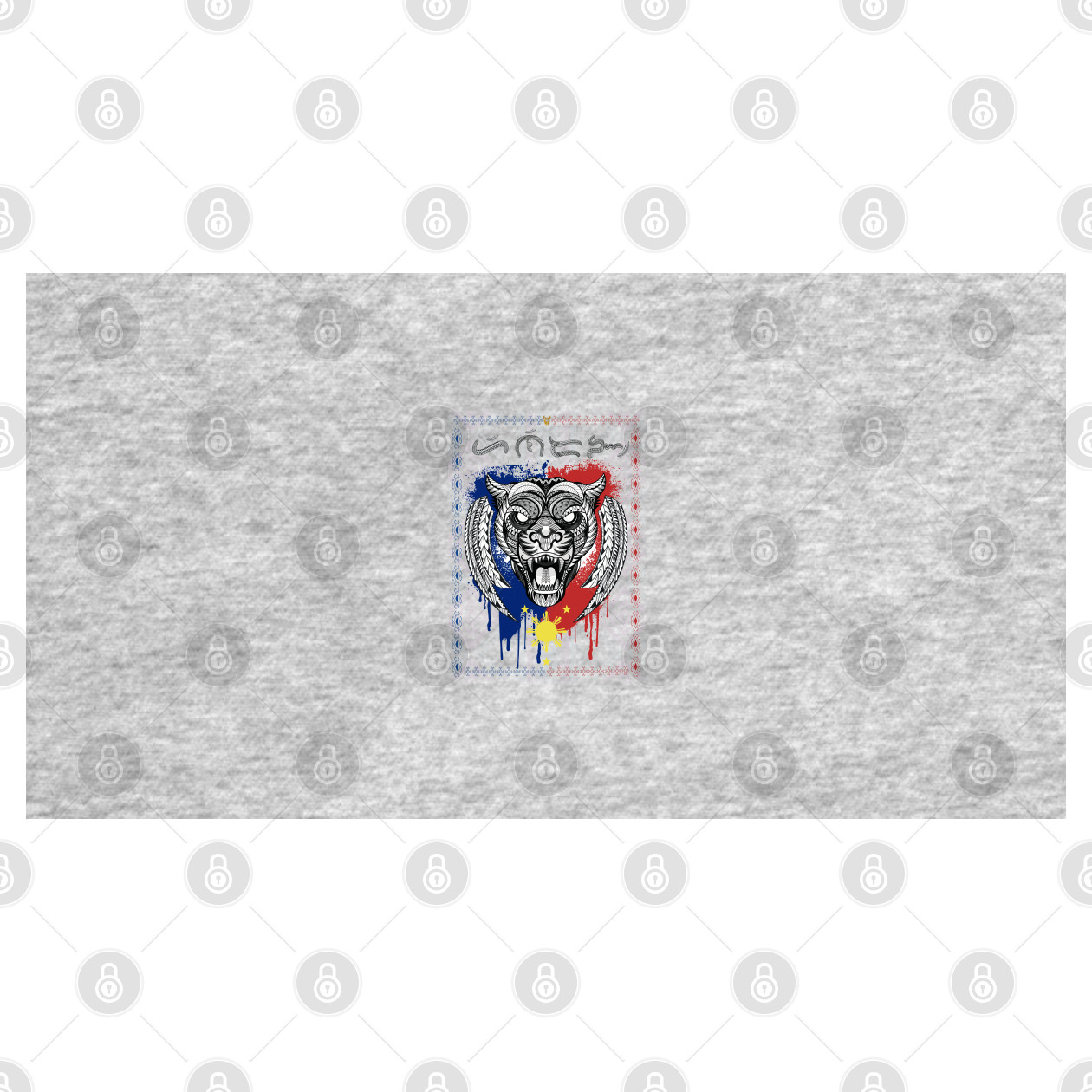 Tribal line Art Tiger / Baybayin word Hinirang (Appointed/Designee ...