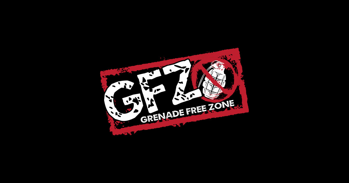 Grenade Free Zone - Gfz - Sticker | TeePublic